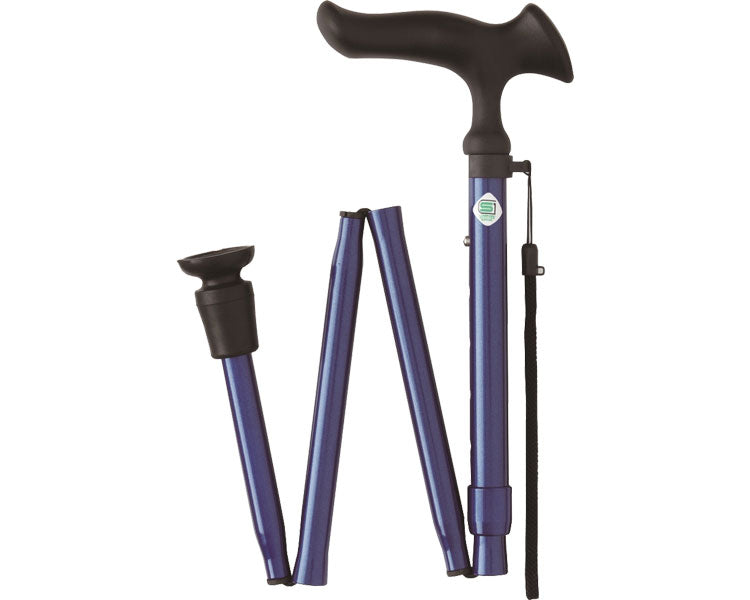 4977626733598 【5個入】かるがもE 折畳S ブラック【キャンセル不可】 フジホーム ステッキ アルミニウム 防滑グリップ フジホーム かるがもE 折畳S ブラック レッド ブルー 長さ：約73～83cm